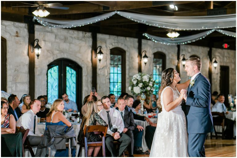 Bridal portraits at Cy-Hope, Catholic ceremony with dusty blue details ...